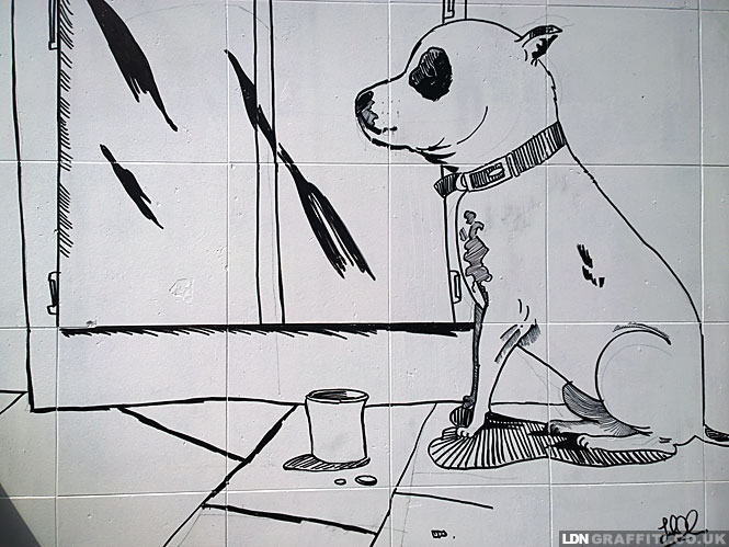 John Dolan & George the Dog - LDNGraffiti